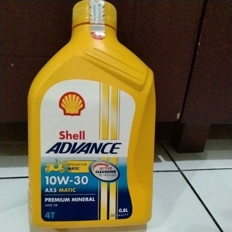 Jual Oli Shell Advance AX5 Matic 10W-30 Original 0,8L | Shopee Indonesia