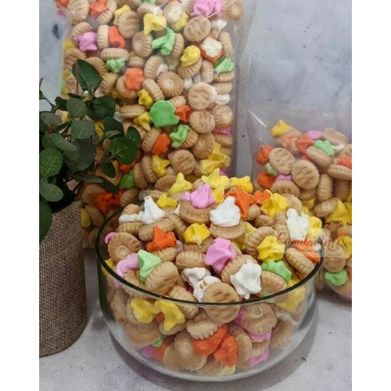 Jual BISKUIT BUNGA GEM VANILA (BERAT +/- 150 GRAM) | Shopee Indonesia