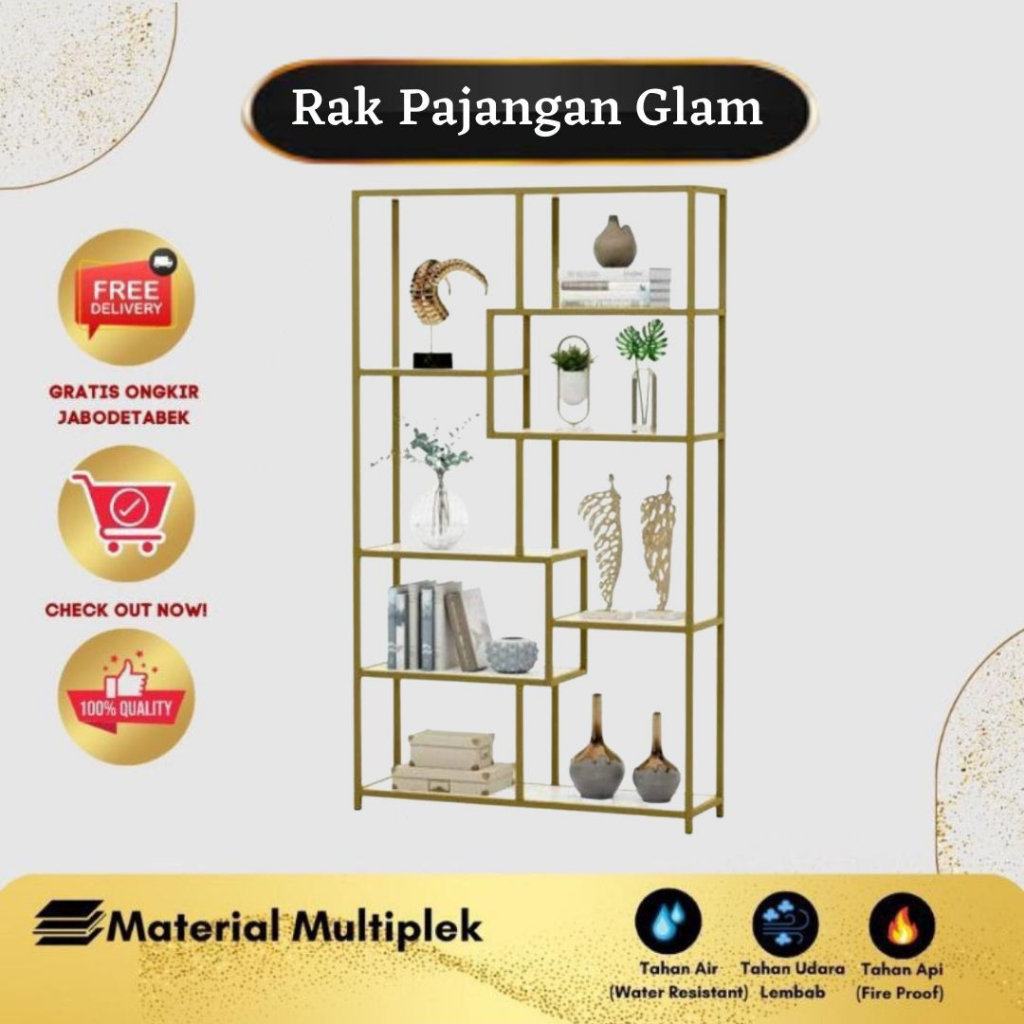 Jual [R111] Partisi Living Room/Rak Pajangan/Rak Partisi Home Decor ...