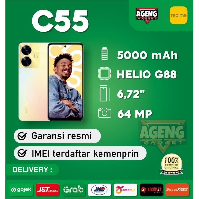 Jual Realme C55 4G 8/256 Garansi Resmi Realme 100% Original | Shopee ...