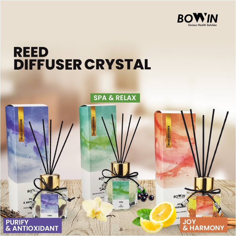Jual Bowin Reed Diffuser Crystal - Aromaterapi Pengharum Ruangan 100% ...