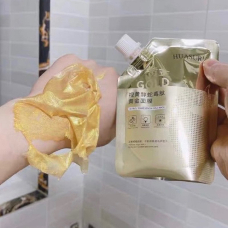 Jual [FREE KUAS] HUASURV Retinol Snake Venom Gold Mask Cream 100% ...