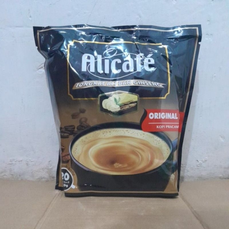 Jual alicafe tongkat ali ginseng original 20sachets | Shopee Indonesia