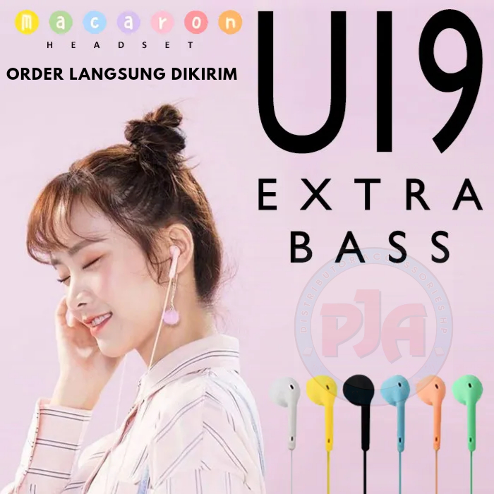 Jual Headset Earphone Handsfree Hf Macaron U19 Bass Murah | Shopee ...