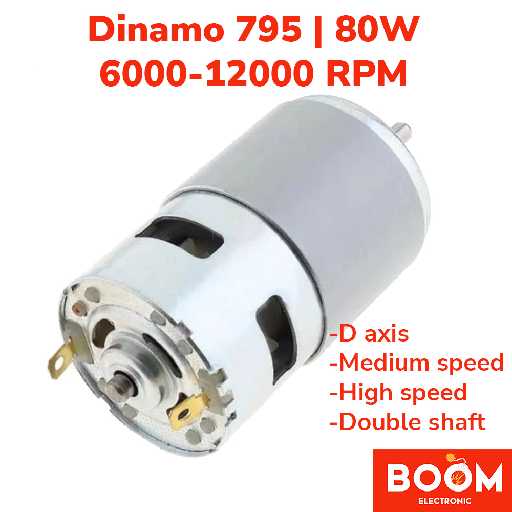 Jual Dinamo Motor DC 795 80W 6000-12000 RPM | Shopee Indonesia