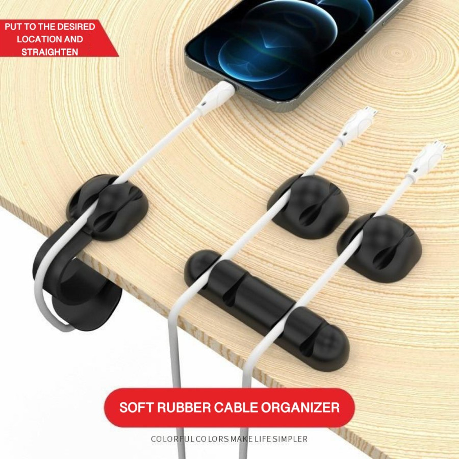 Jual Silicone Cable Organizer K507 / Cable Clip Self-Adhesive | Shopee Indonesia