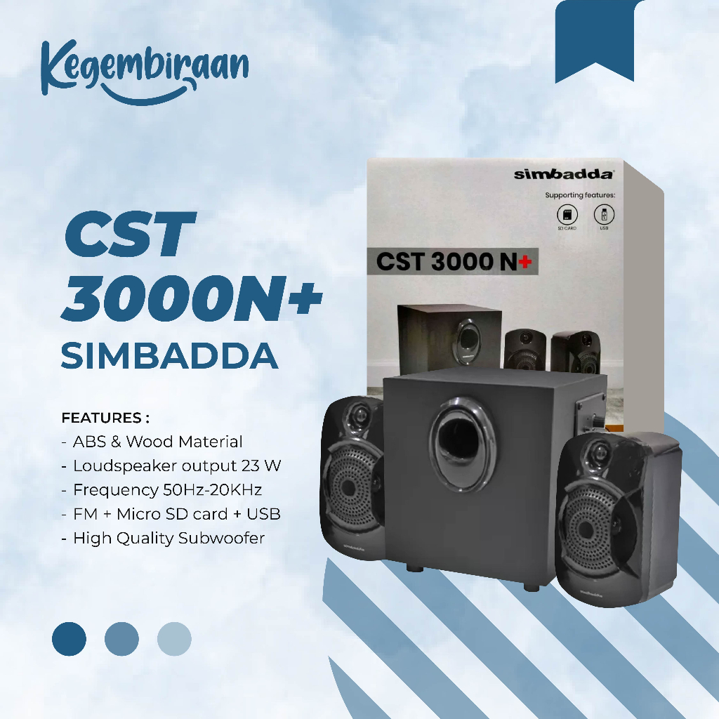 Jual SPEAKER SIMBADDA CST 3000N SPEAKER MUSIK PLAYER CST 3000N ORIGINAL ...