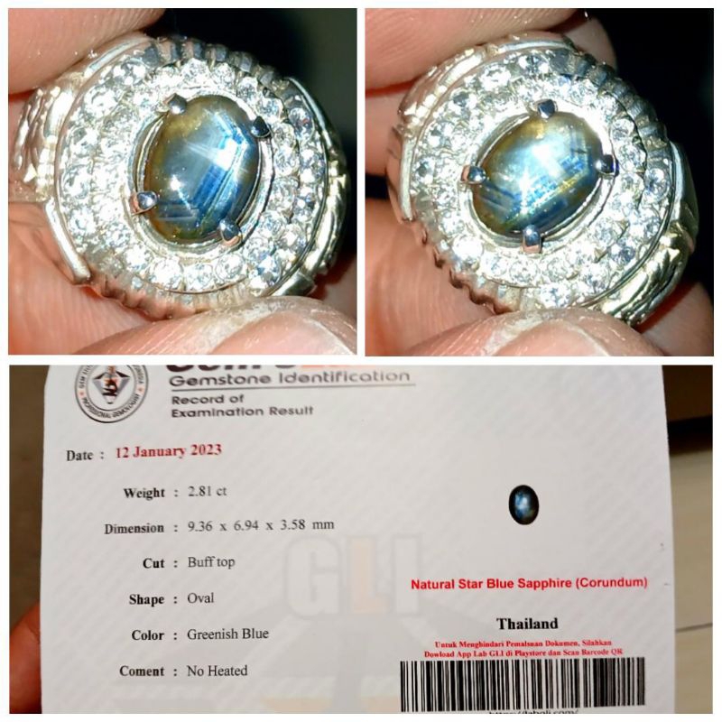 Jual Sapphire star Bangsing thailand no heat memo | Shopee Indonesia