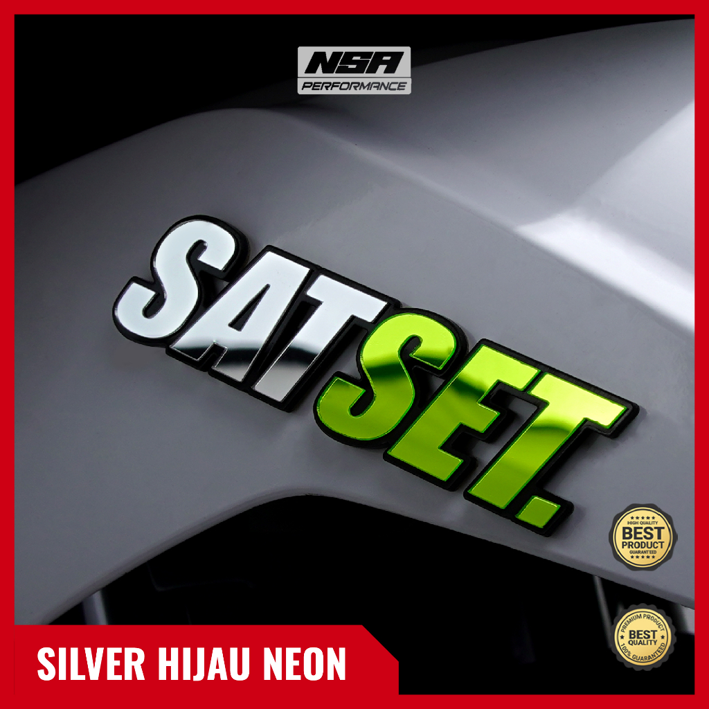 Jual NSA 1PCS EMBLEM SATSET STICKER KEREN TIMBUL EMBLEM MOTOR 3D ...
