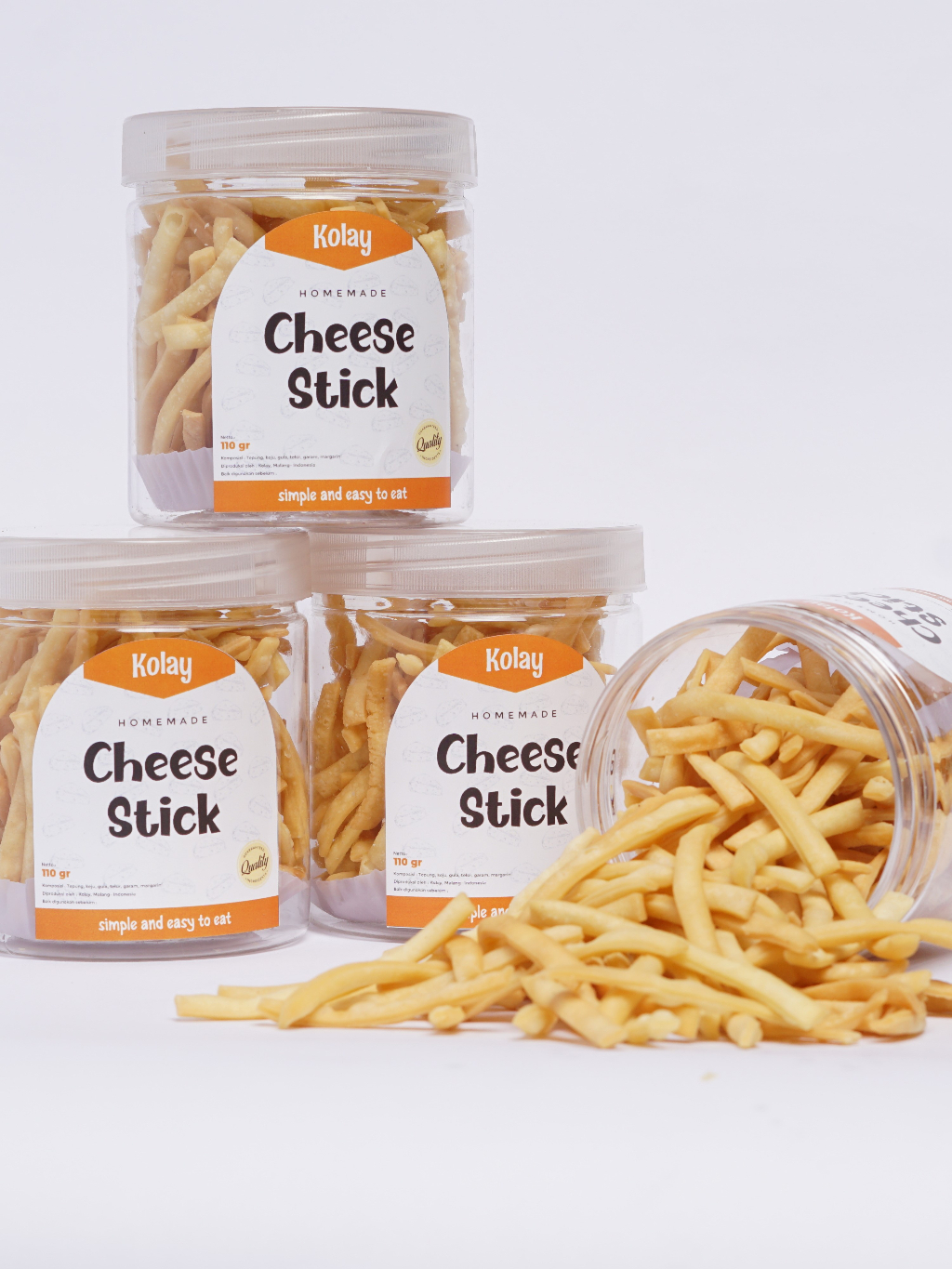 Jual Stik Keju Edam | Cheese Stick Kolay | Renyah dan mudah dikonsumsi ...