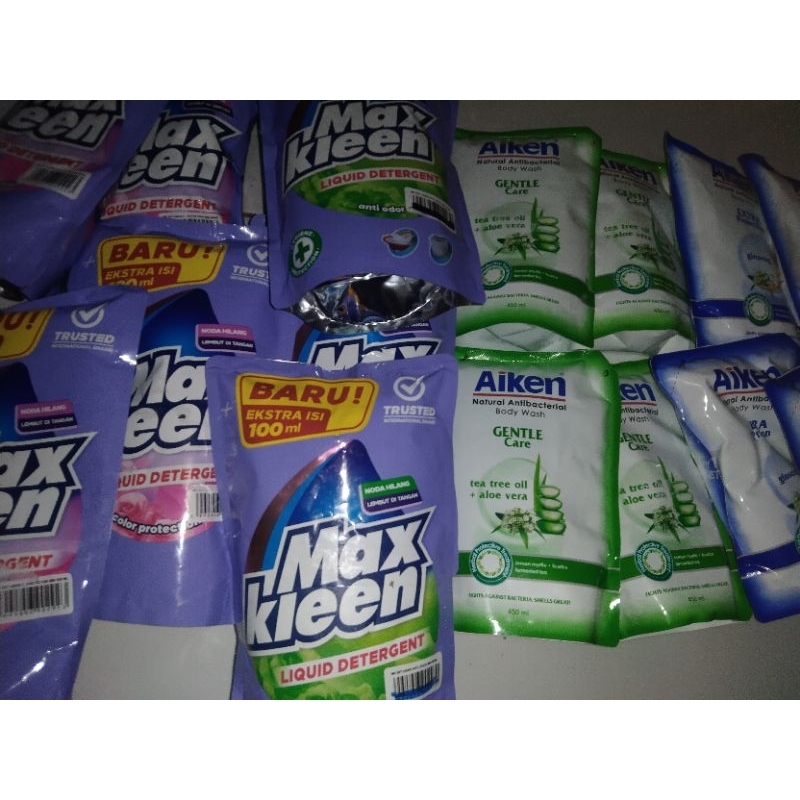 Jual Max kleen deterjen cair 600ml+100ml dan Molto pink 780ml | Shopee ...