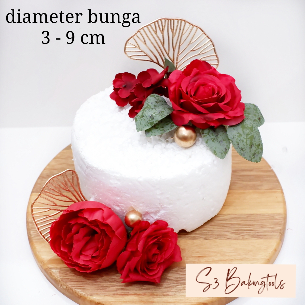 Jual Cake Topper hiasan kue artificial attractive Red set | Shopee Indonesia