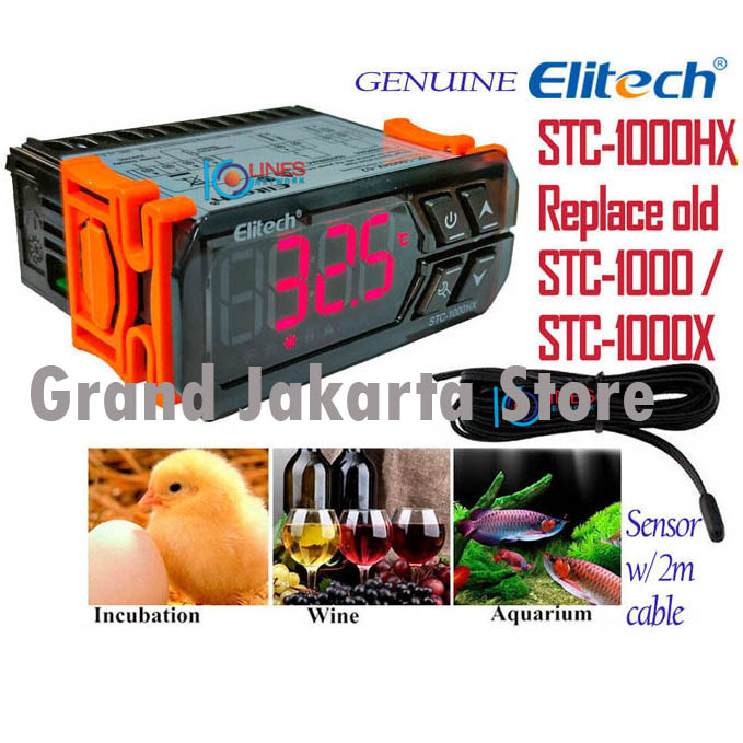 Jual Thermostat Elitech STC1000HX Temperature Controller STC-1000HX ...