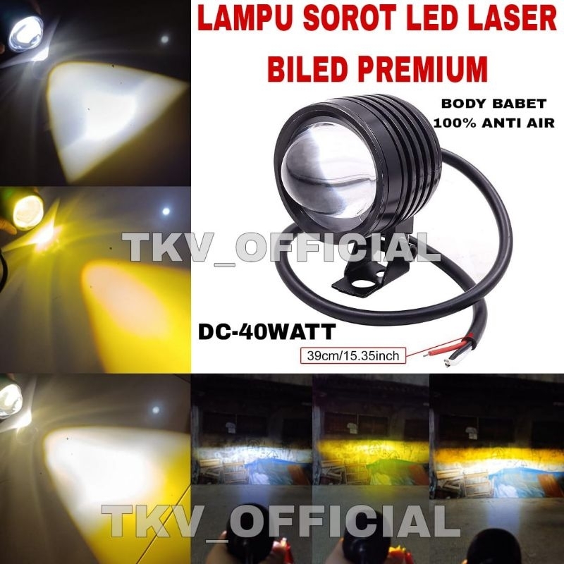 Jual LAMPU SOROT LASER PREMIUM MODEL BILED / LAMPU SOROT MOTOR LED ...