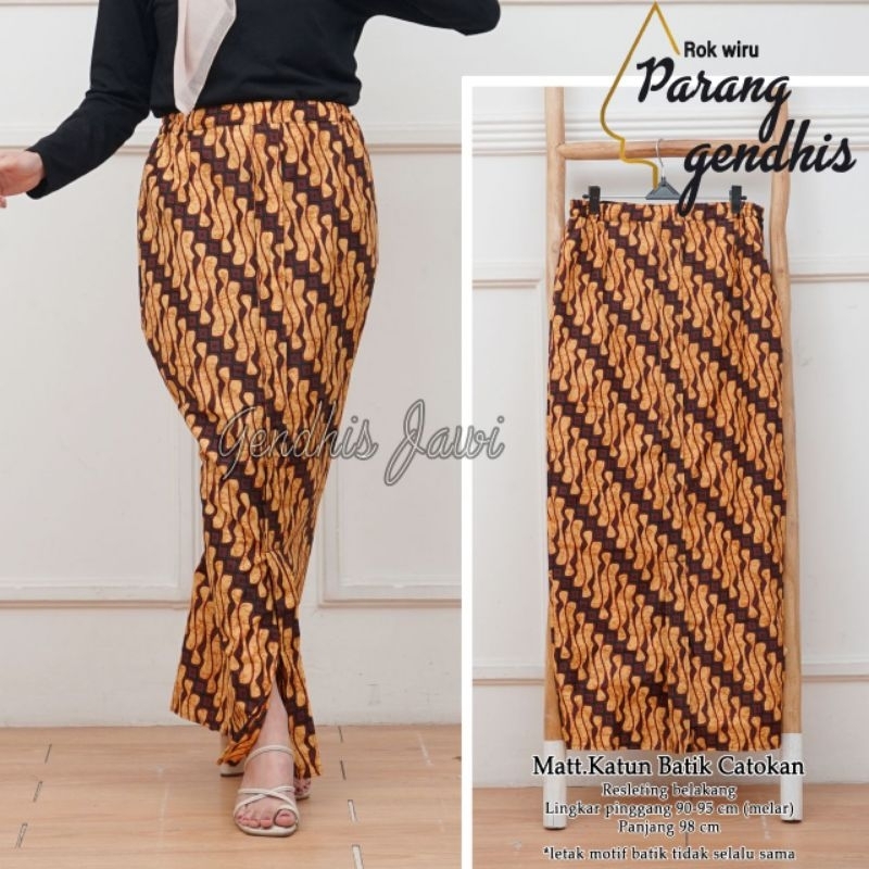 Jual ROK WIRU BATIK L XL XXL XXXL / ROK WIRU BAWAHAN KEBAYA GENDHIS ...