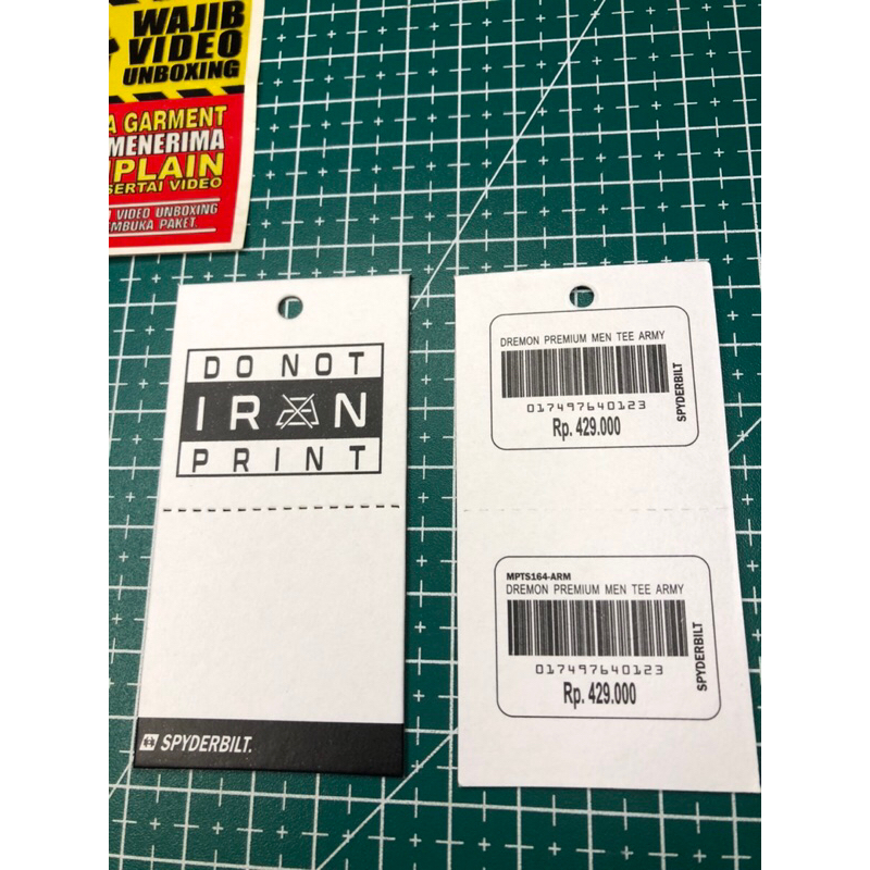 Jual SPYDERBILT PRICE TAG BARCODE SUPER PREMIUM CO 1X DI KIRIM 600PCS ...