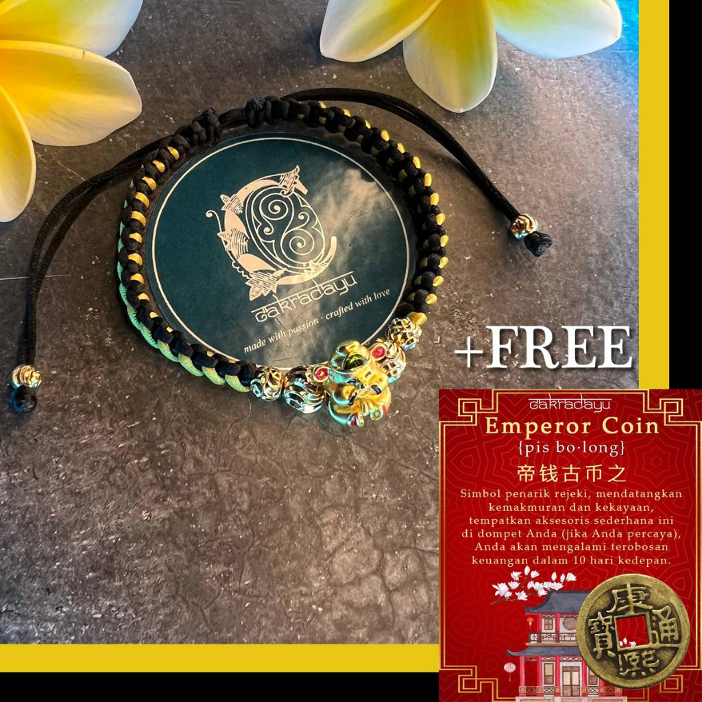 Jual CAKRADAYU Gelang Charm Xuping Dewa Rejeki (Cai Shen) | Shopee ...