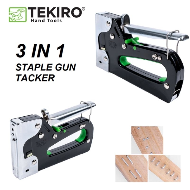 Jual STAPLES TEMBAK 3-IN-1 / STAPLE GUN TEKIRO GT-SG1672 | Shopee Indonesia