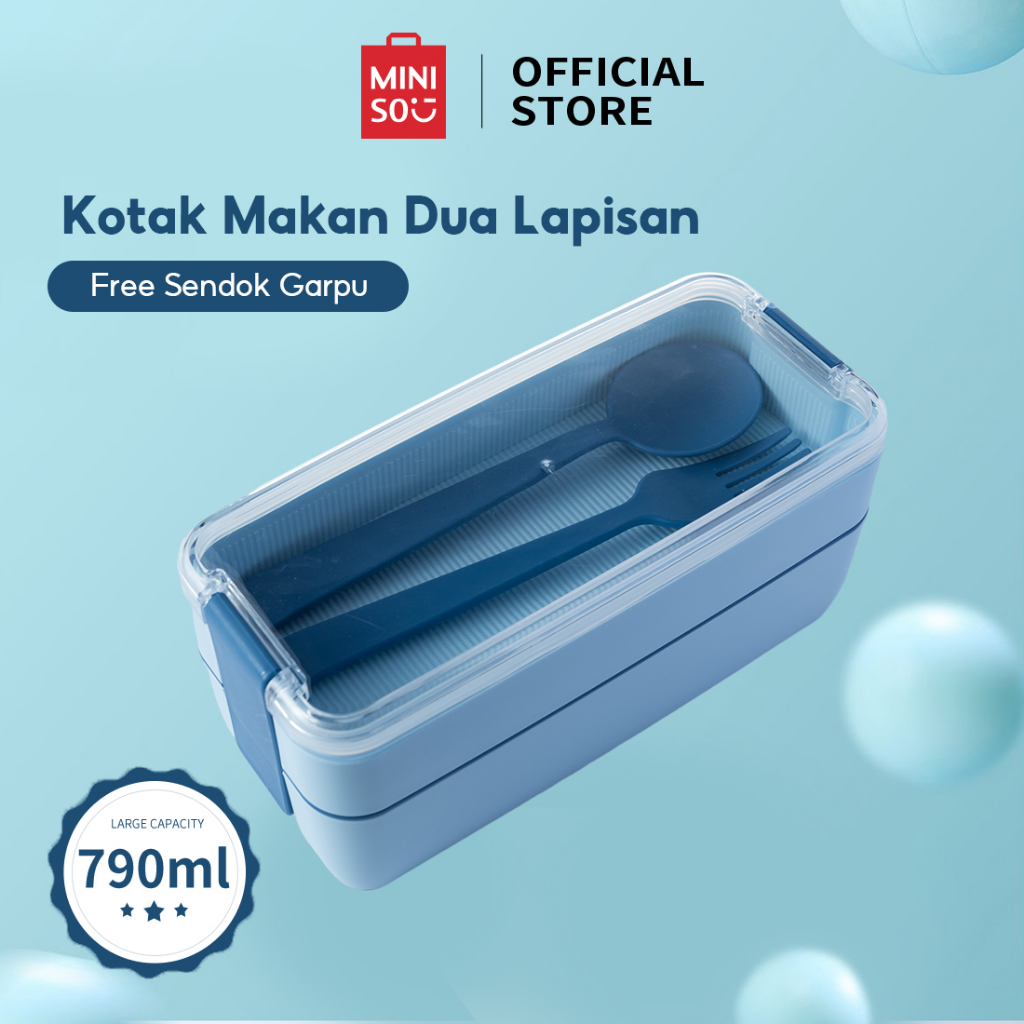 Jual Miniso Kotak Makan Lunch Box Set Kotak Bekal Dua Lapisan Dengan ... Jual Miniso Kotak Makan Lunch Box Set Kotak Bekal Dua Lapisan Dengan ...
