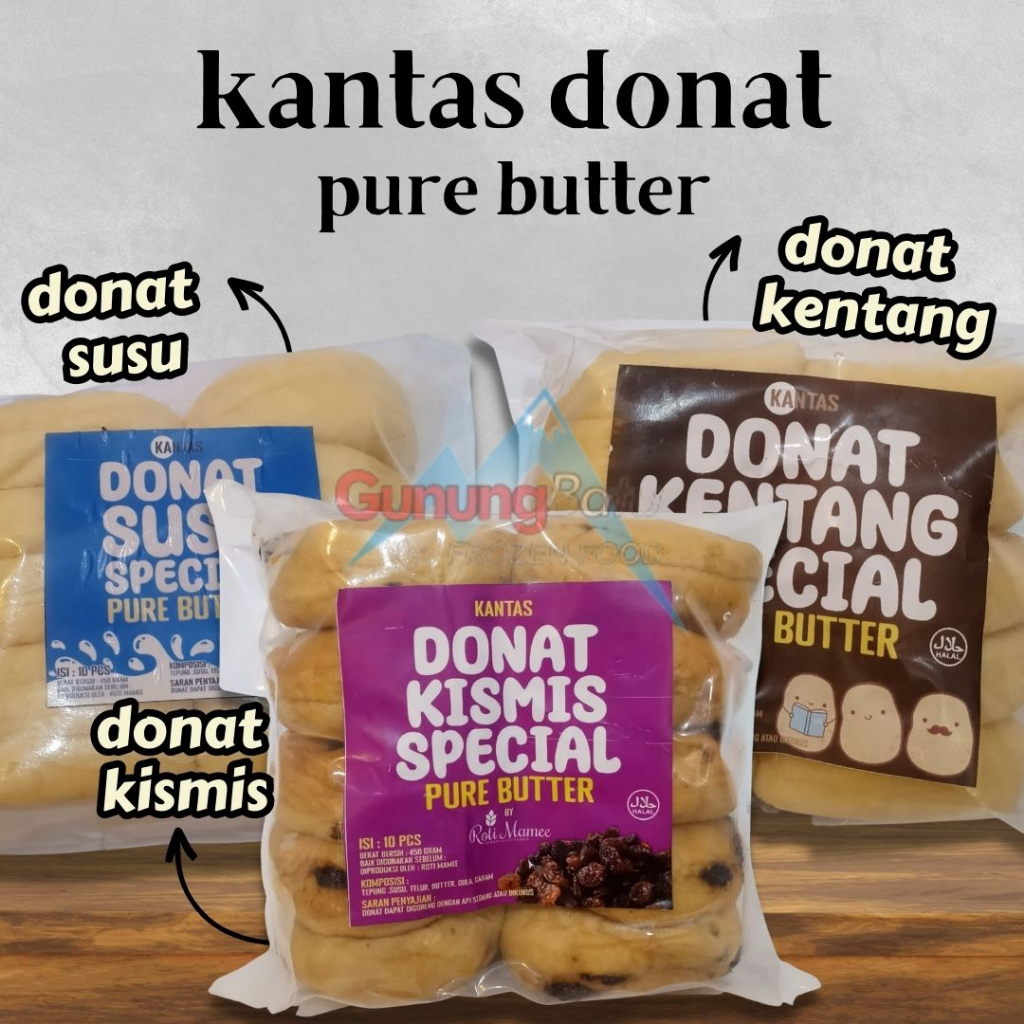 Jual KANTAS DONAT SPECIAL ISI 10 DAN MINI VARIAN (DONAT KENTANG / DONAT ...