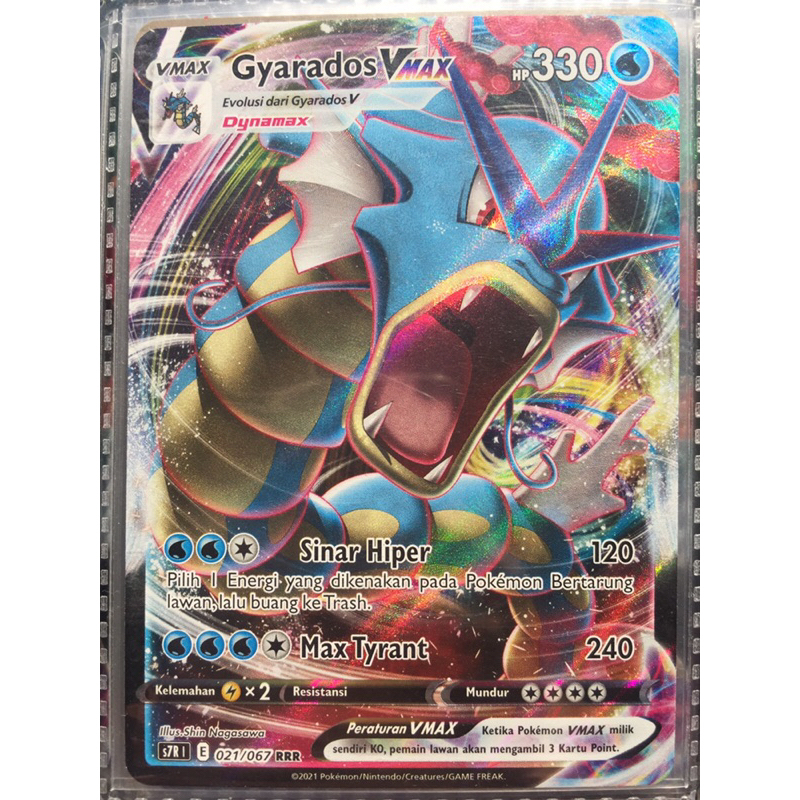 Jual POKEMON TCG GYARADOS V and VMAX Indonesia Holo Original | Shopee ...