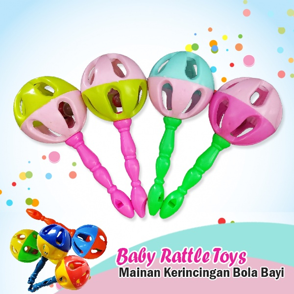 Jual Mainan Bayi Rattle Stick Bunyi Kerincingan Baby Soft Teether ...