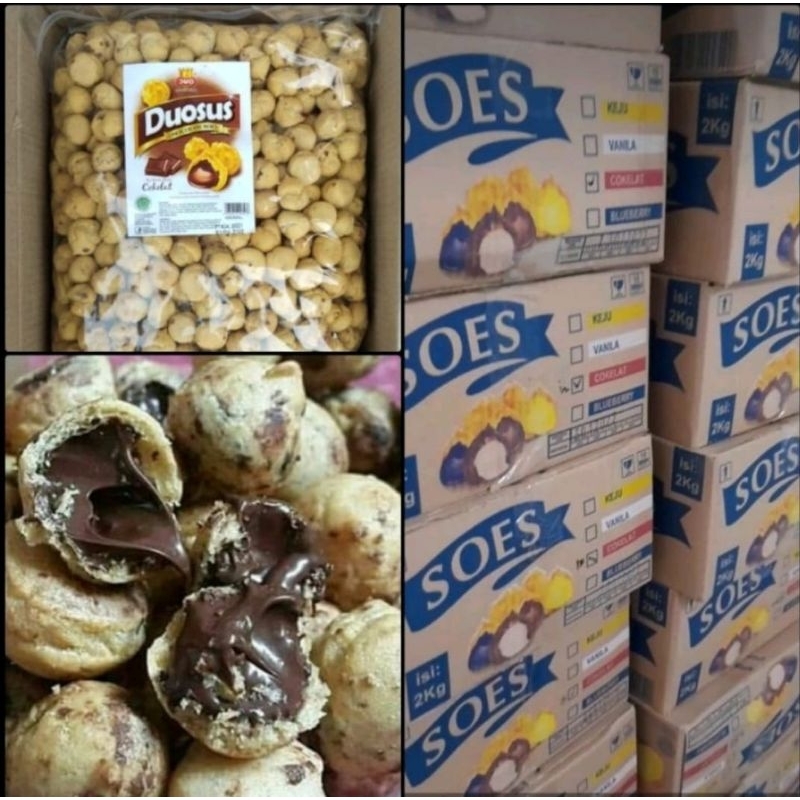 Jual DOUSUS COKLAT 2 KG - KUE SOES COKLAT ISI 2 KG - DUOSUS COKLAT ...