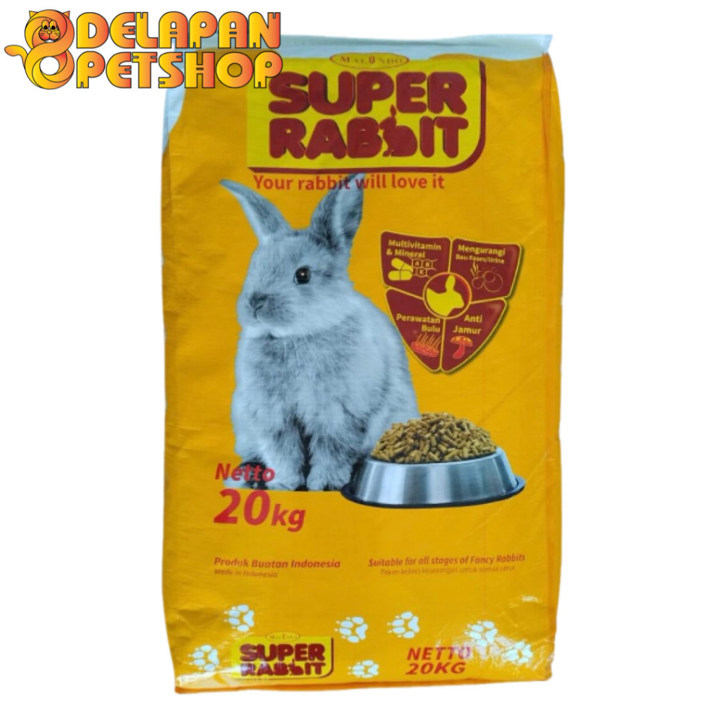 Jual Super Rabbit Standard 20 Kg All Stage / Makanan Pakan Pelet ...