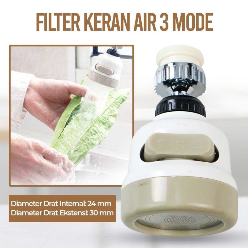 Jual VGEBY Filter Keran Air 3 Modes Filter Faucet 360 - VGB-001 (Varian ...