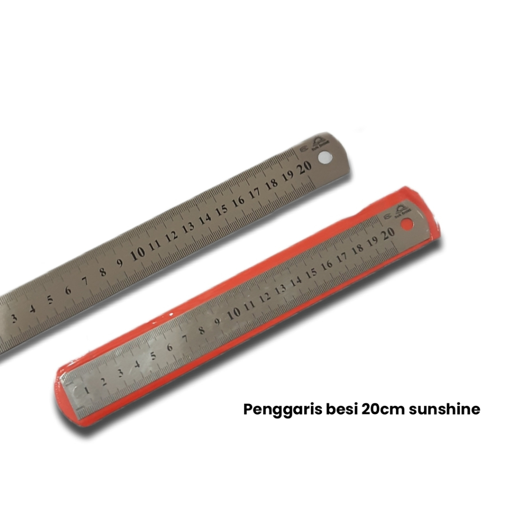 Jual Penggaris Mistar Besi 20 cm Stainless Steel Ruler | Shopee Indonesia