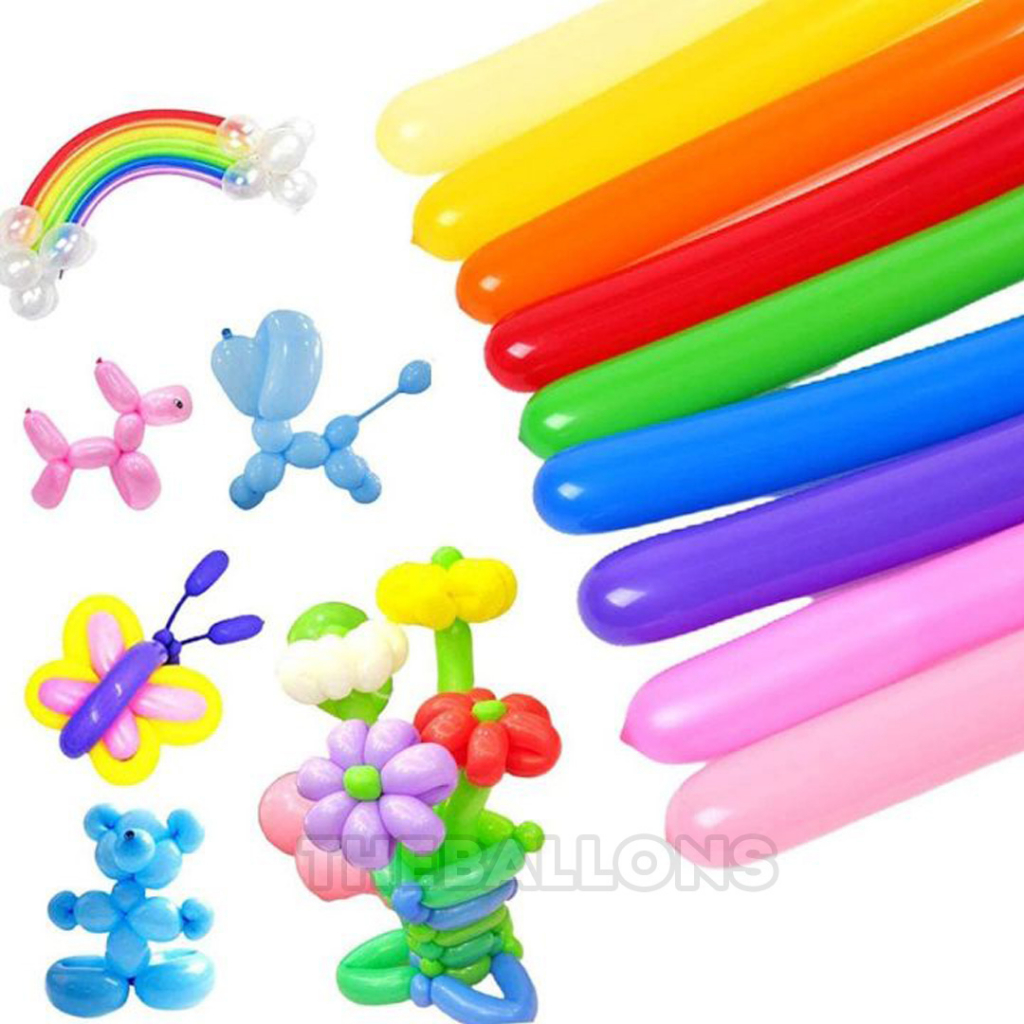 Jual Balon Pentil Latex 260 Twist Balloon Balon cacing panjang doff ...