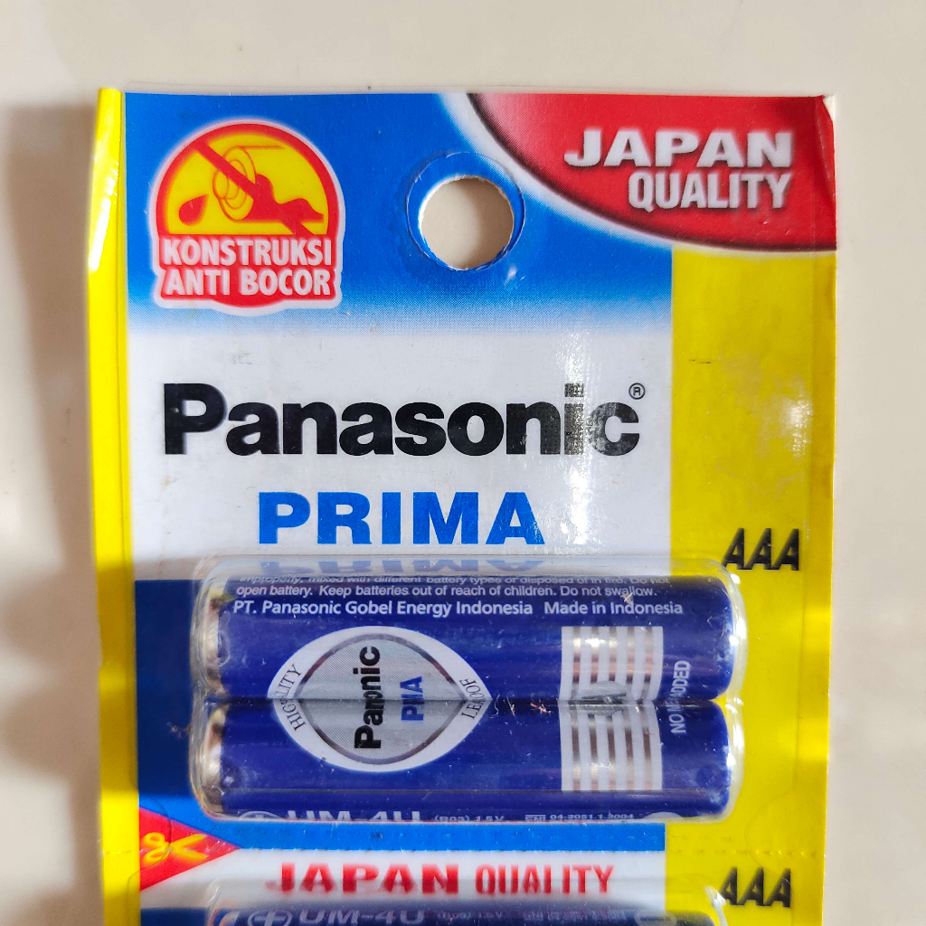 Jual baterai aaa, baterai remote, baterai panasonic aaa (isi 2 pcs ...
