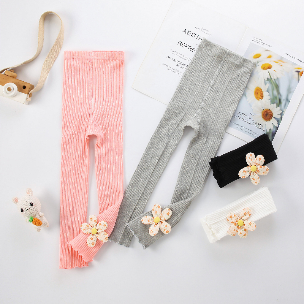 Jual [PRINCESS KESLI] 1-8 Tahun Legging Pita Bunga Rajut Anak Perempuan ...