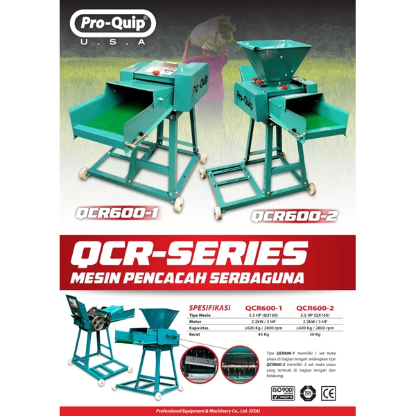 Jual Mesin Pencacah Rumput QCR600-1 PROQUIP / Chaff Cutter Machine ...