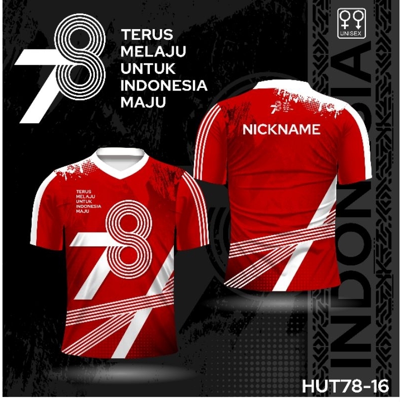 Jual Jersey HUT RI 78 Tahun Kaos HUT RI 78 Tahun Baju 17 Agustus 2023 Kaos 17 Agustus 2023 ...