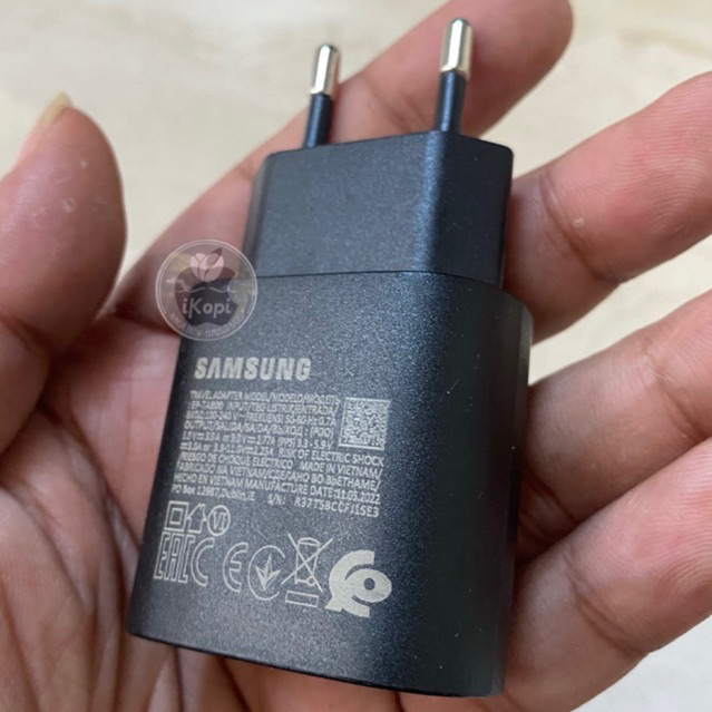 Jual wall charger adaptor samsung 25W 25 watt PD Adapter SUPER FAST CHARGING USB-C TYPE C S10 ...