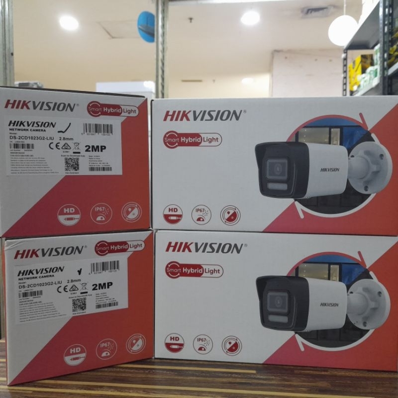 Jual HIKVISION IP CAMERA 2MP DUAL LIGHT BULLET AUDIO DS-2CD1023G2-LIU ...