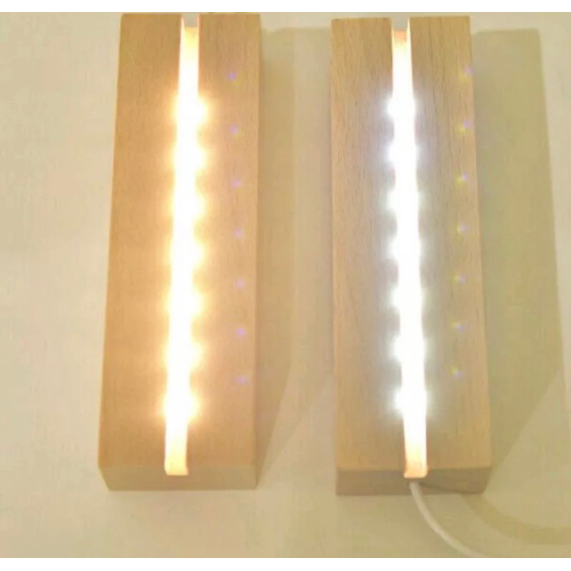 Jual stand akrilik led - penyangga akrilik LED - kayu akrilik - kayu ...