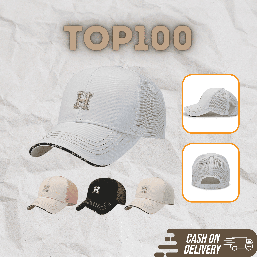 Jual Fashion Cap Topi Unisex Logo H [TOP100] | Shopee Indonesia
