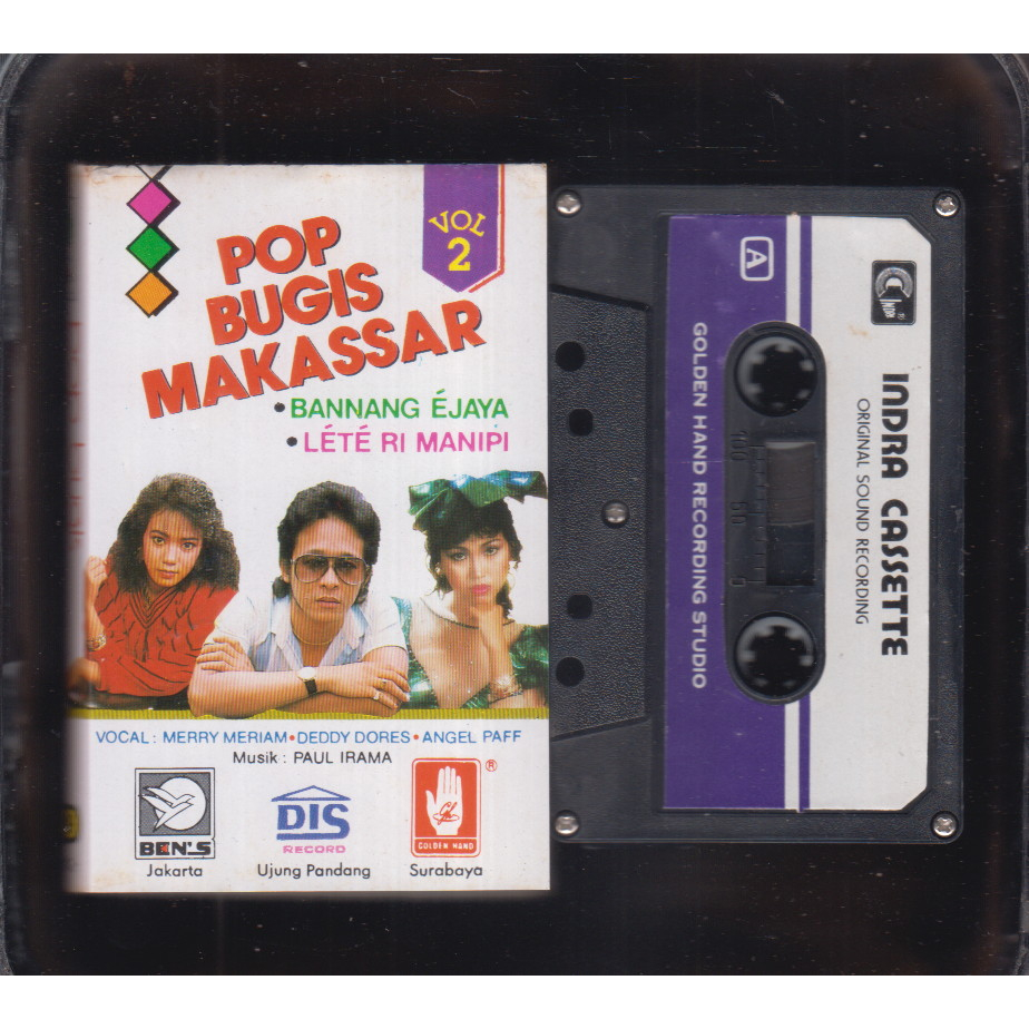 Jual KASET POP BUGIS MAKASSAR VOL 2 MERRY MERIAM DEDDY ANGEL PAFF ...