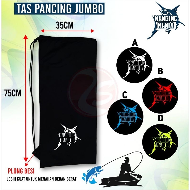 Jual Tas mancing jumbo tas serut mancing ukuran jumbo tas untuk ...