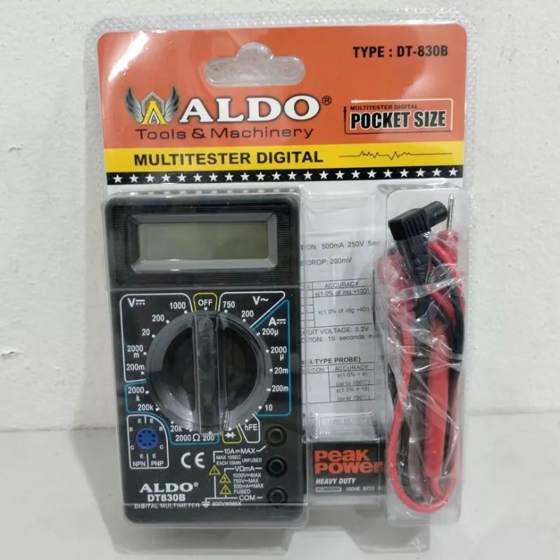 Jual TEKIRO MULTITESTER DIGITAL MS-DM1907 | MULTIMETER MULTI TESTER ...