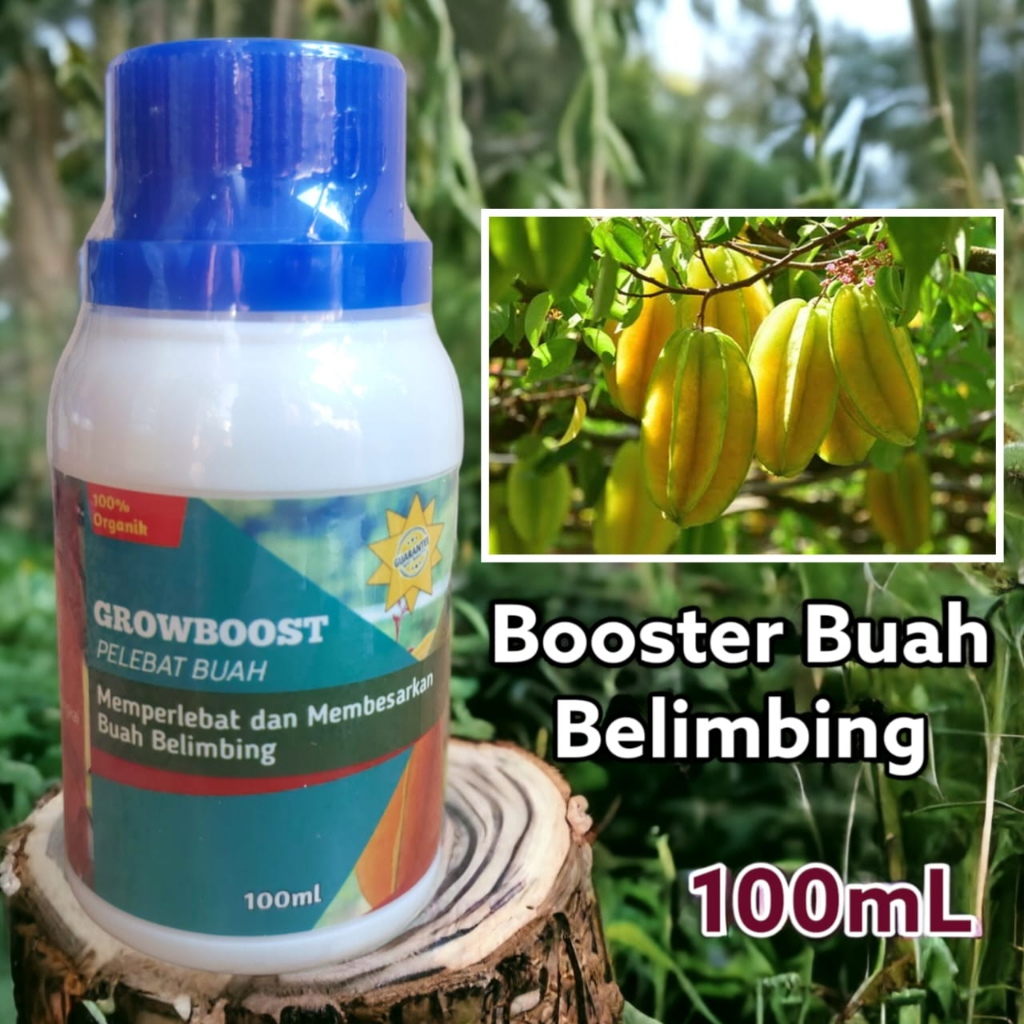 Jual Pupuk Buah Belimbing Premium Organik Growboost Kemasan 100ml | Shopee Indonesia