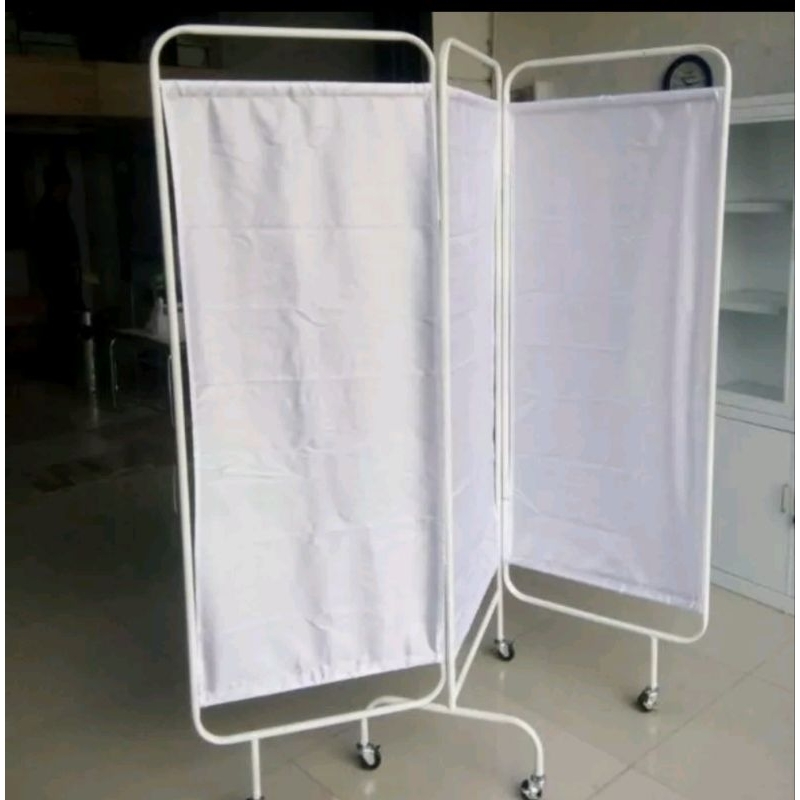 Jual Bed Screen 3 dan 2 Bidang Besi Stainless | Pembatas Ruangan Pasien ...