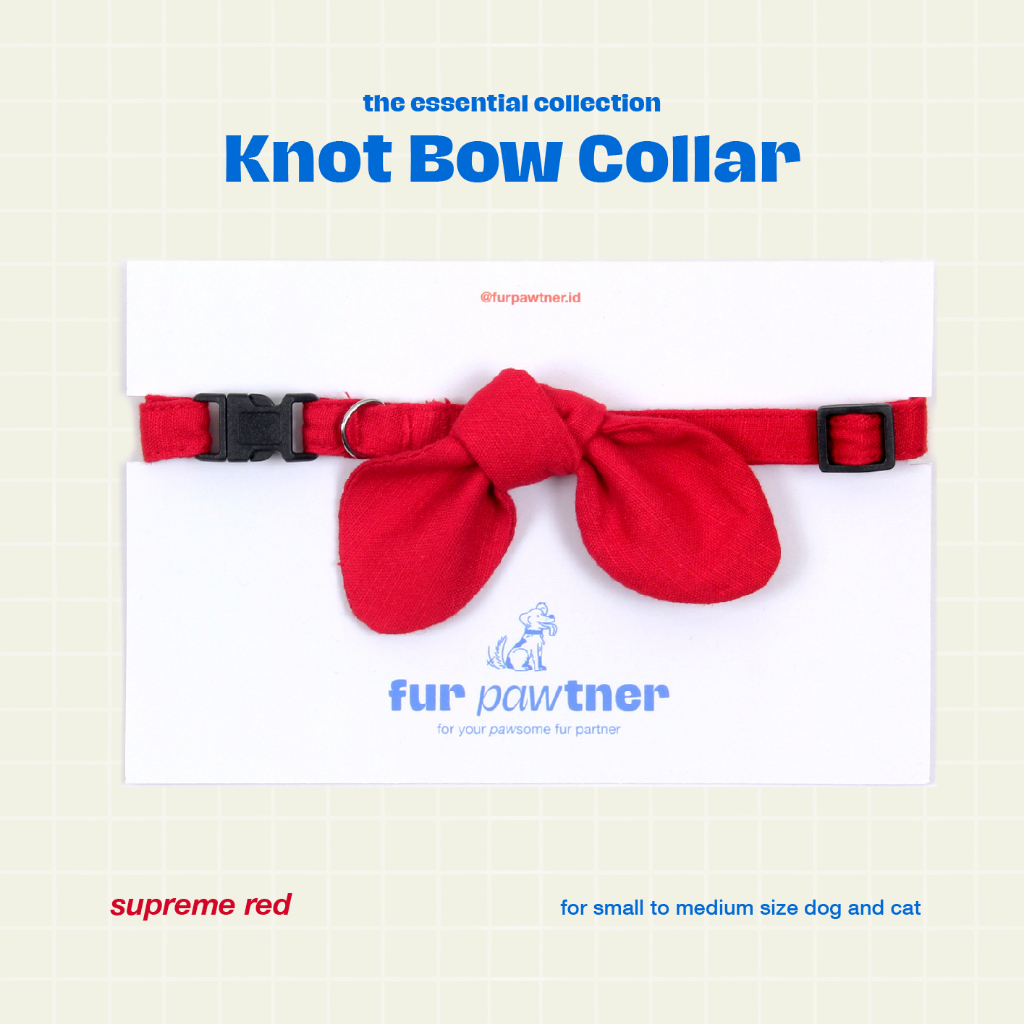Jual FURPAWTNER - Aksesoris Kalung Anjing dan Kalung Kucing Knot Bow ...