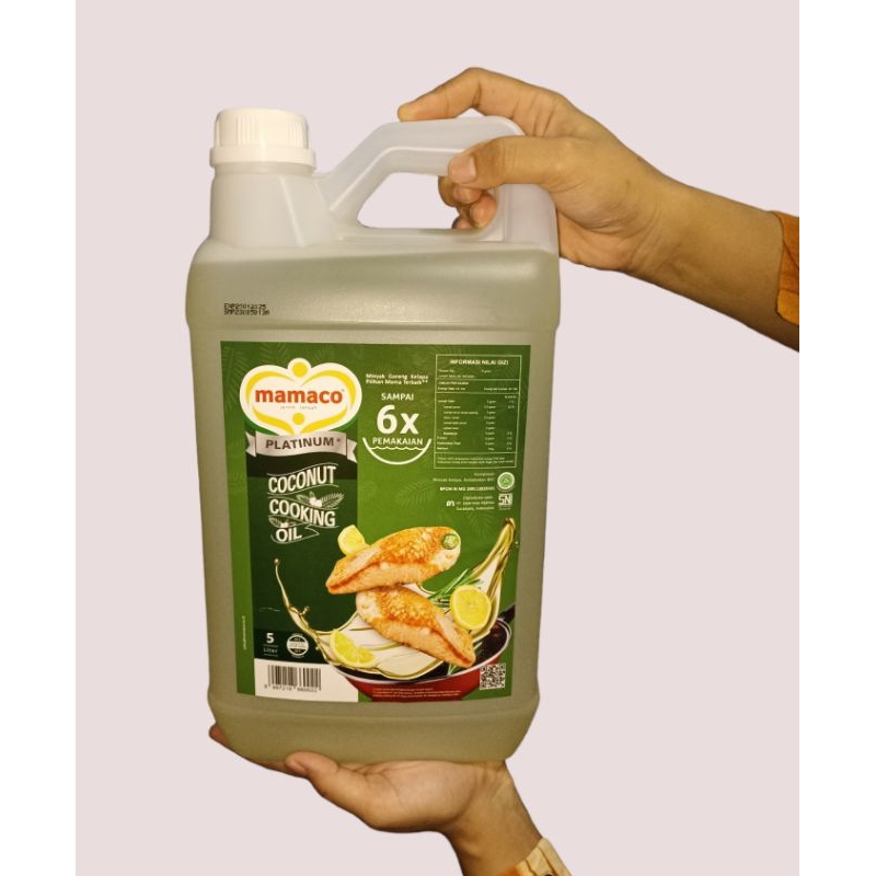 Jual Minyak Goreng Kelapa PLATINUM Coconut Oil Mamaco dan Barco 5 Liter | Shopee Indonesia