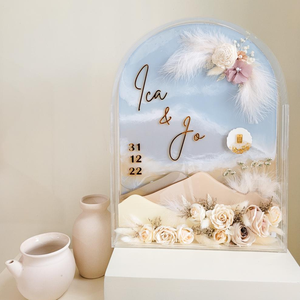 Jual Mahar Resin Lanscape Gunung Mahar Resin Akrilik Mahar Dome Mahar ...