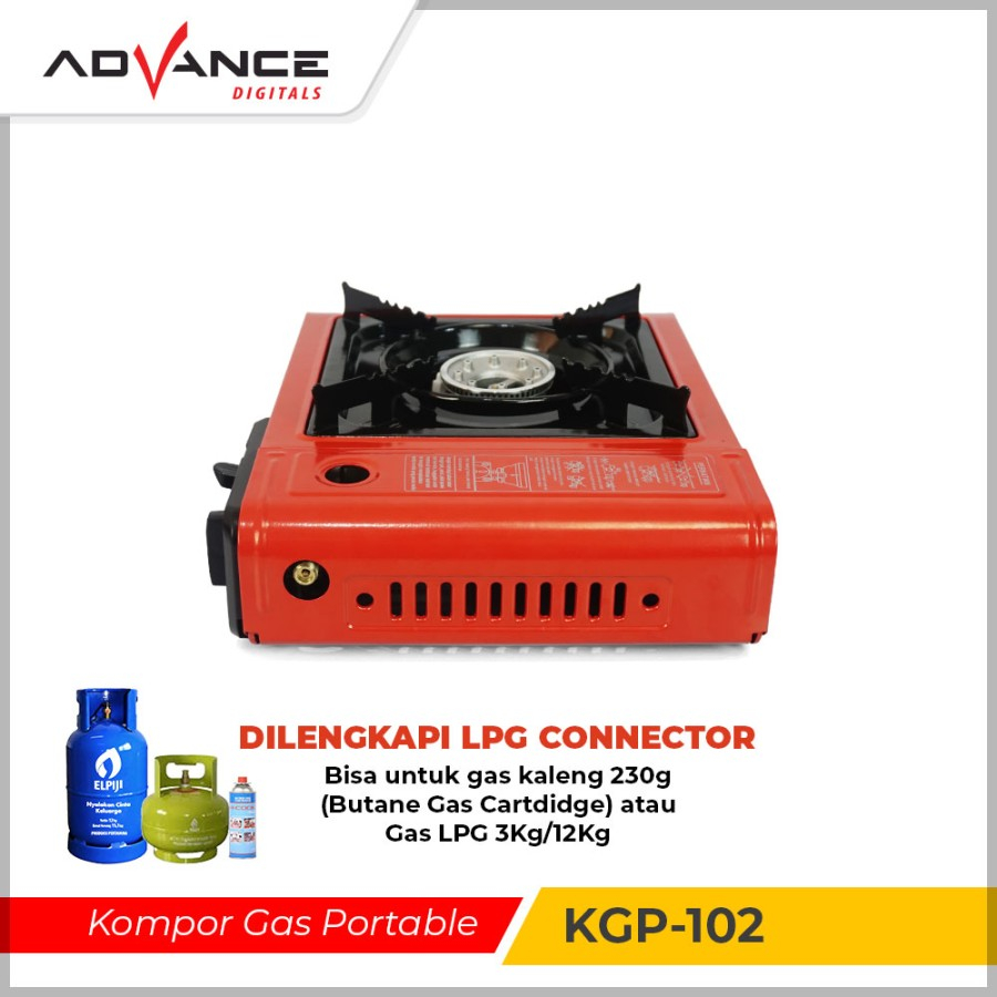 Jual Kompor Portable Advance KGP 102 Kompor 2 Fungsi Gas Tabung ...