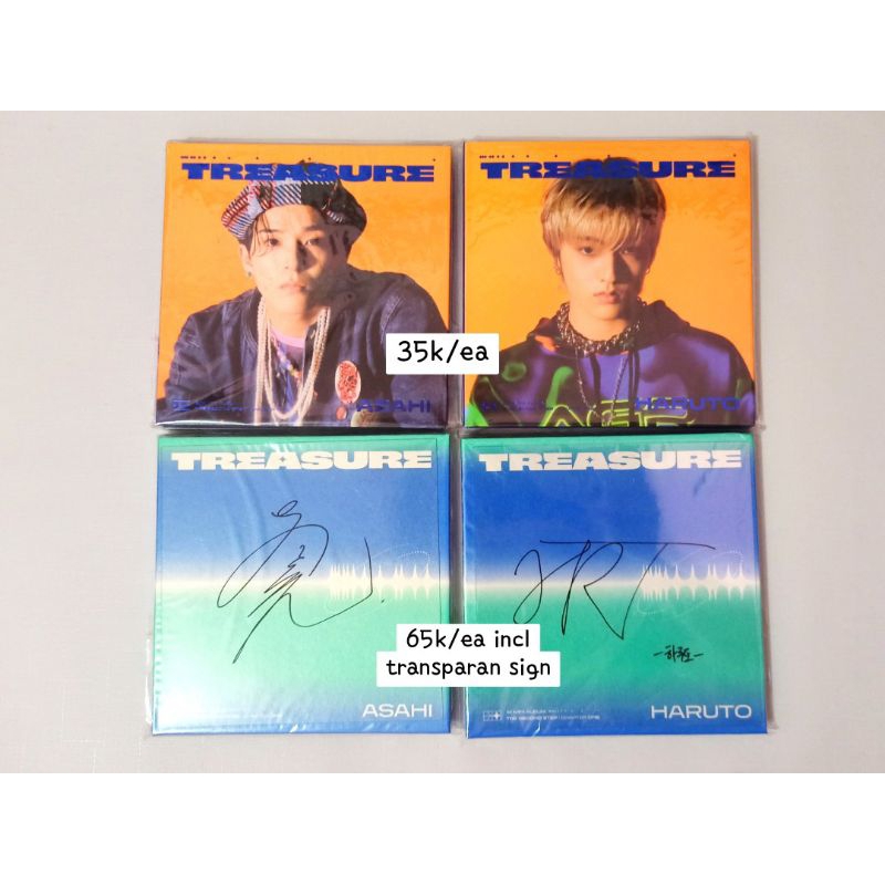 Jual Album Only Treasure Digipack Asahi Haruto TSS chapter one two ...