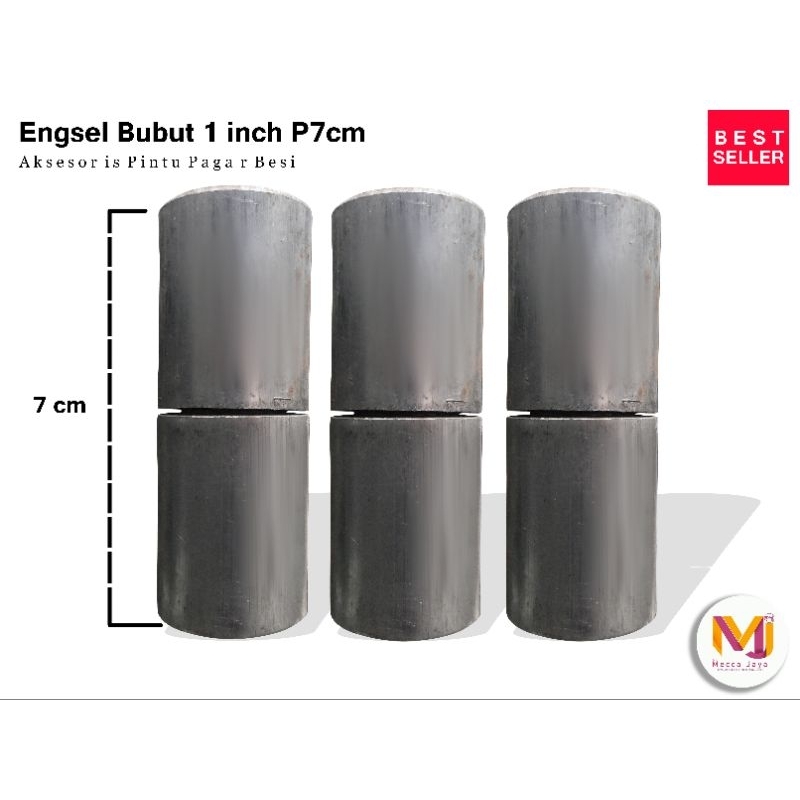 Jual Engsel Bubut 1 inch Panjang 7 cm | Aksesoris Pintu Pagar Besi,Dll ...
